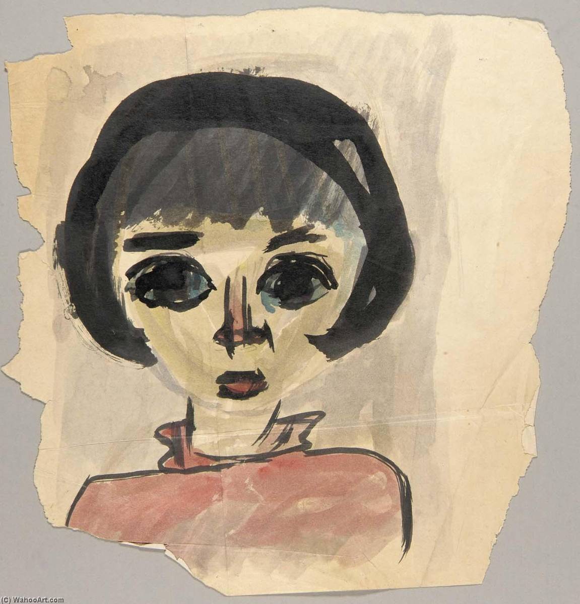 Get Paintings Reproductions Refugee Child, 1939 by William Henry ...