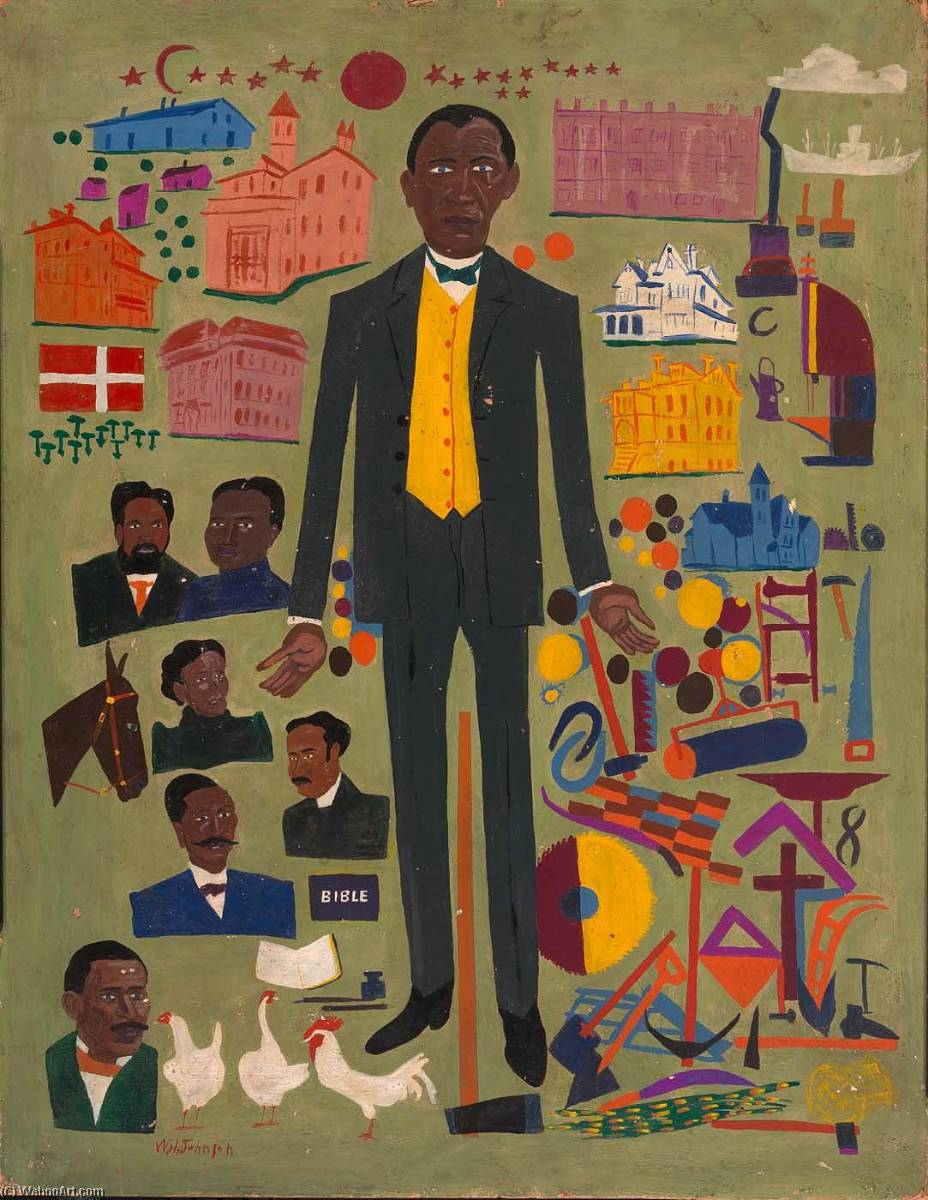 Get Paintings Reproductions Booker T. Washington Revelation, 1945 by ...