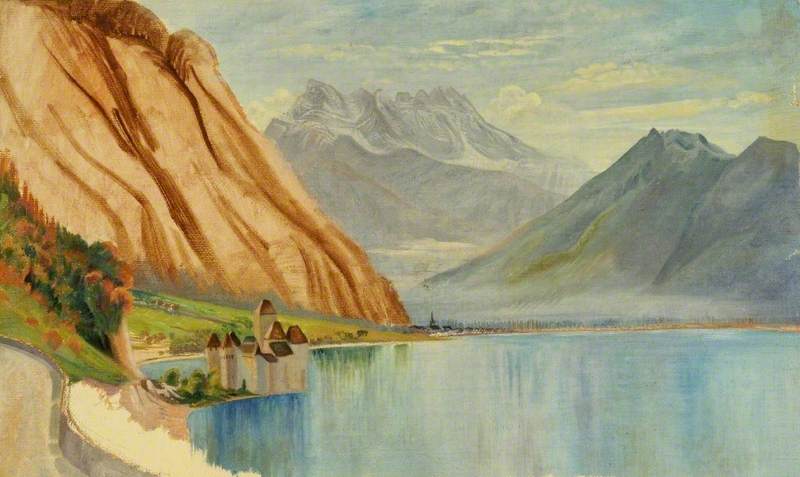 Get Art Reproductions Lake Geneva and the Castle of Chillon ...