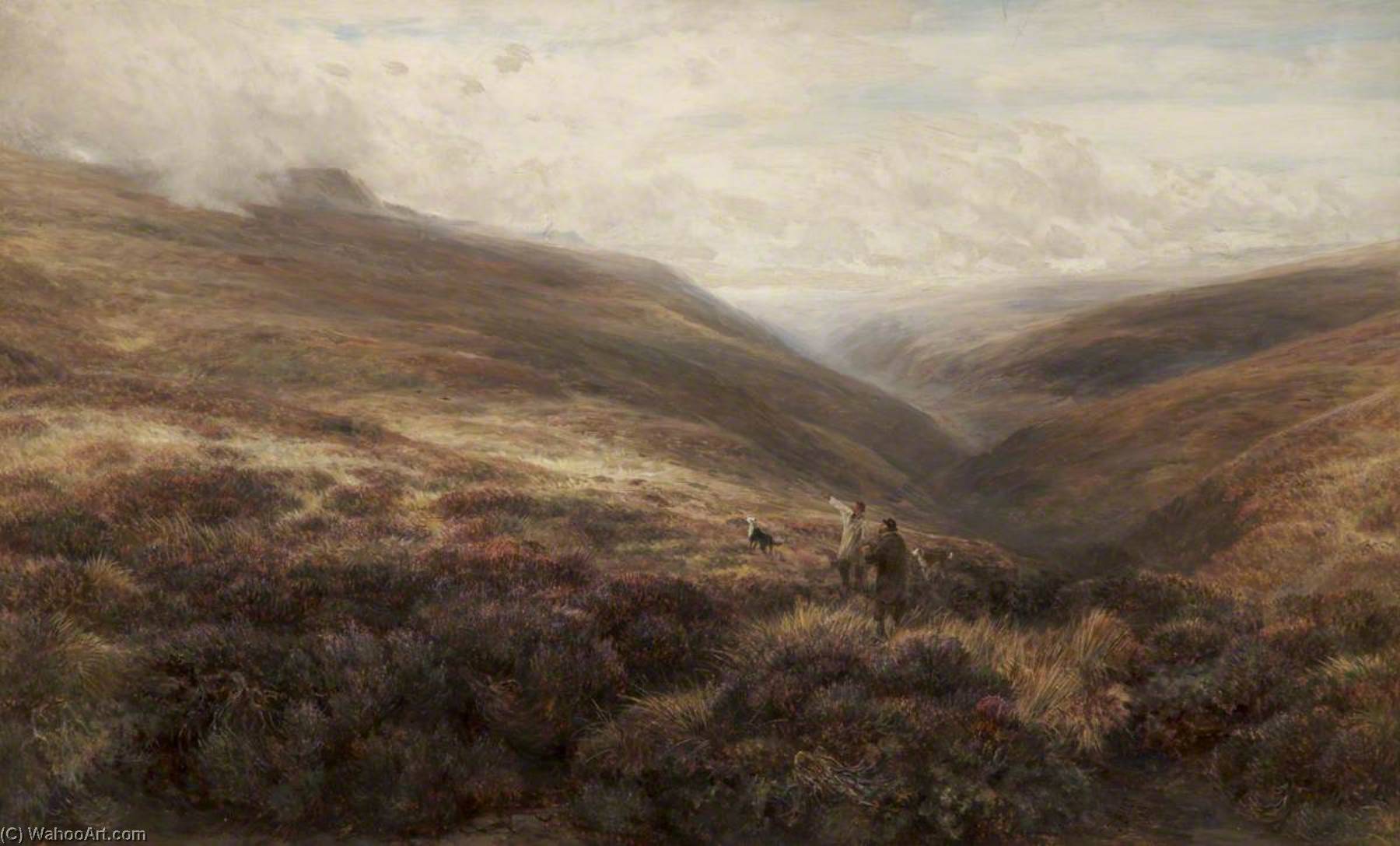 Buy Museum Art Reproductions Moorland Scene, Derbyshire, 1889 by ...
