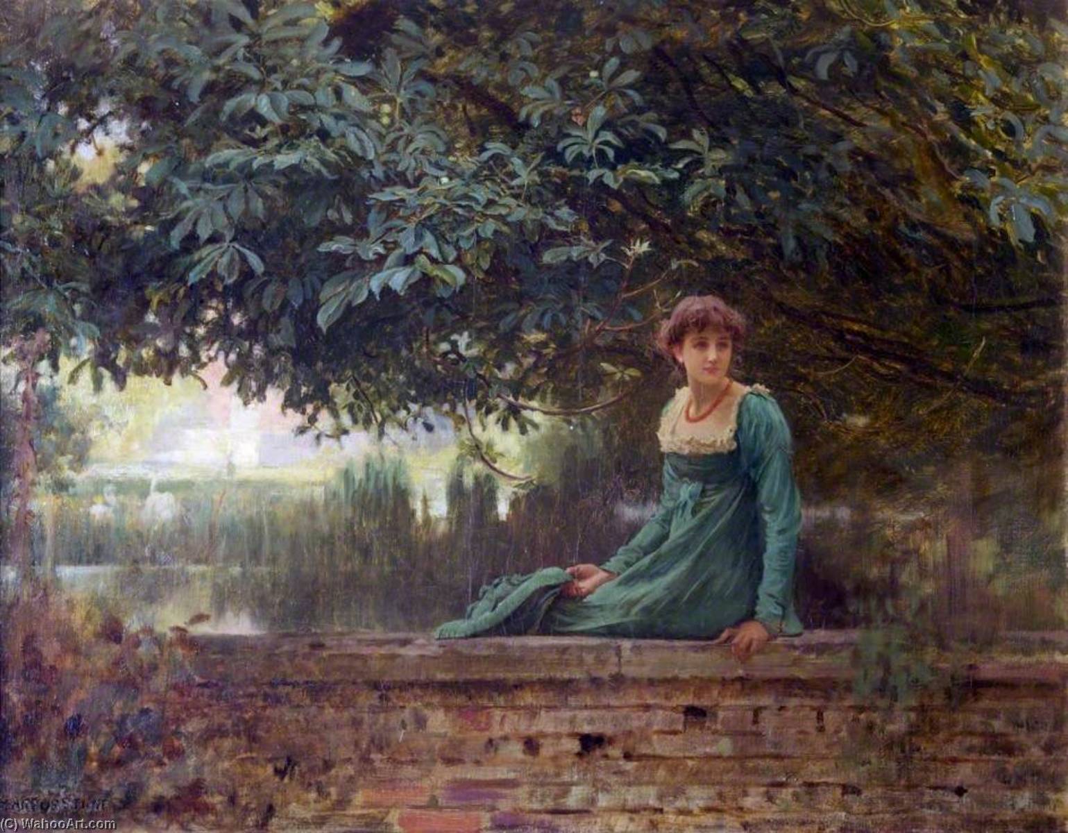 Museum Art Reproductions Waiting, 1921 by Marcus Stone | ArtsDot.com