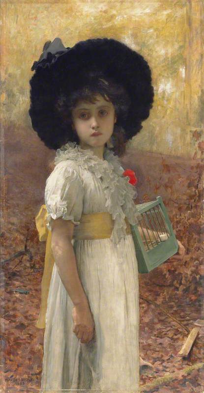 Commander Reproductions D'art L`oiseau perdu, 1883 de Marcus C Stone ...