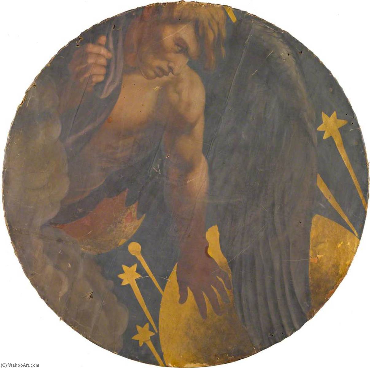 Get Art Reproductions Angel with Gold Star, 1869 by Hugh Hutton Stannus ...