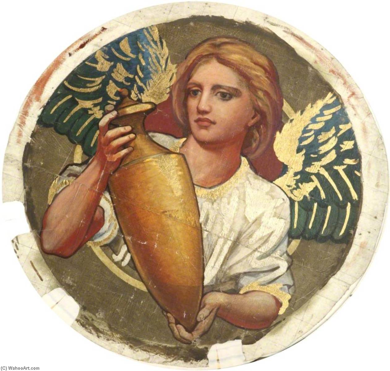 Oil Painting Replica Woman with a Pitcher (cartoon for St Paul`s ...