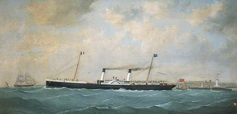 Buy Museum Art Reproductions `Albert Victor` Leaving Boulogne, 1887 by ...