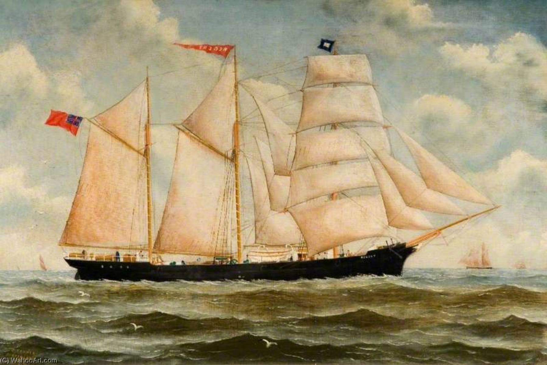 Get Art Reproductions Iron Barque `Regent`, 1892 by John Fairbairn ...