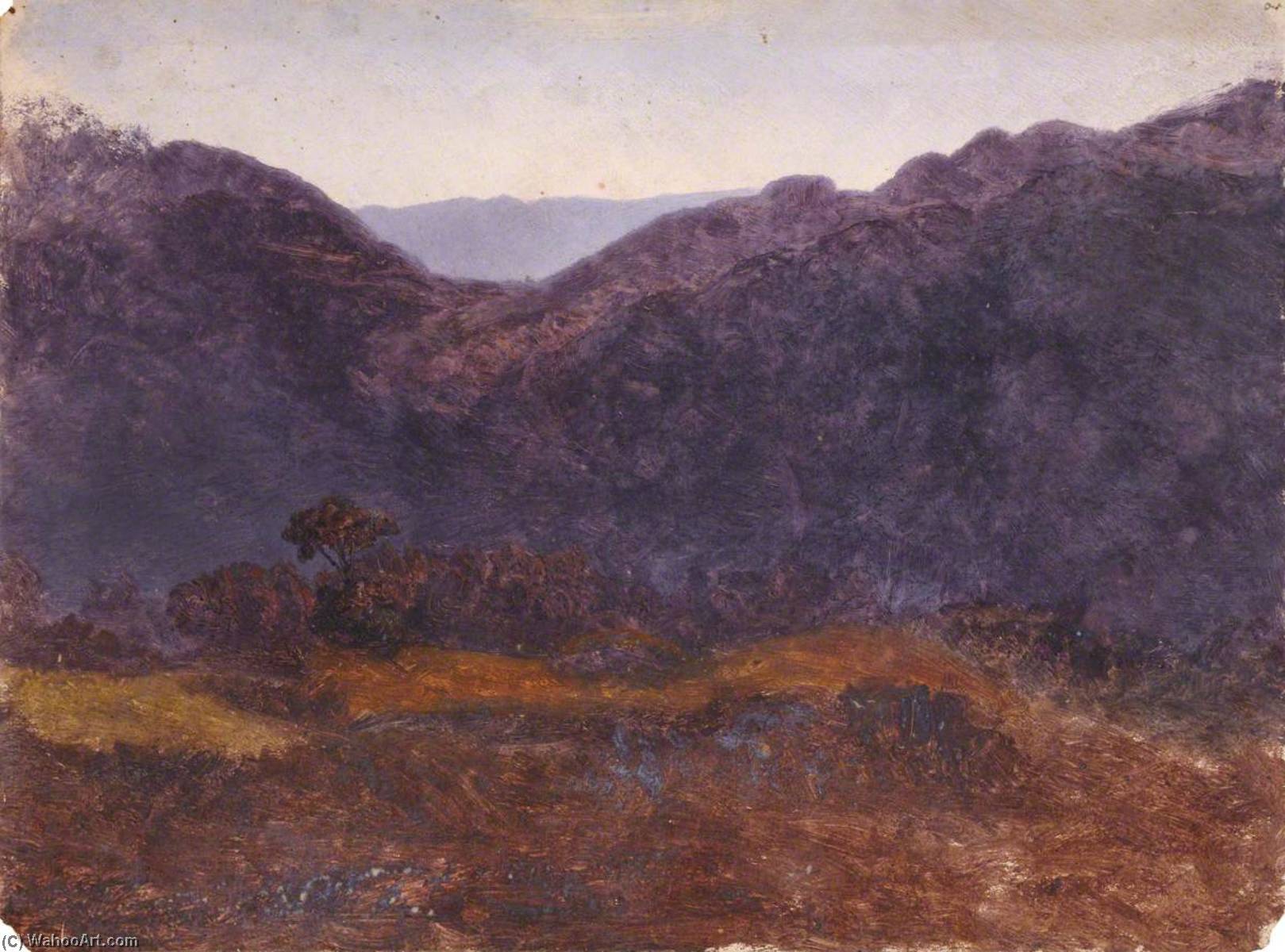 Obter Reproduções De Belas Artes Vista das montanhas por Thomas Stuart ...