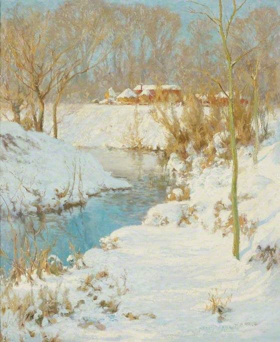 Order Artwork Replica A Winter Sunshine, 1903 by Harry William Adams ...