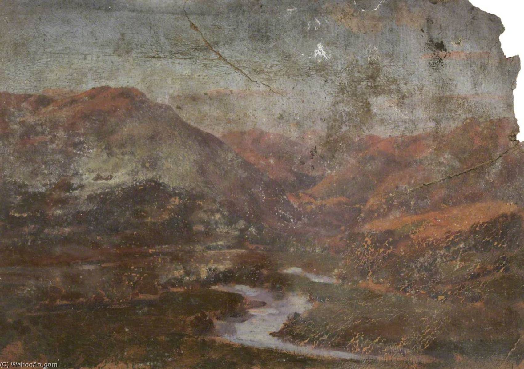 Purchase Oil Painting Replica Mountain Landscape with a Stream by ...