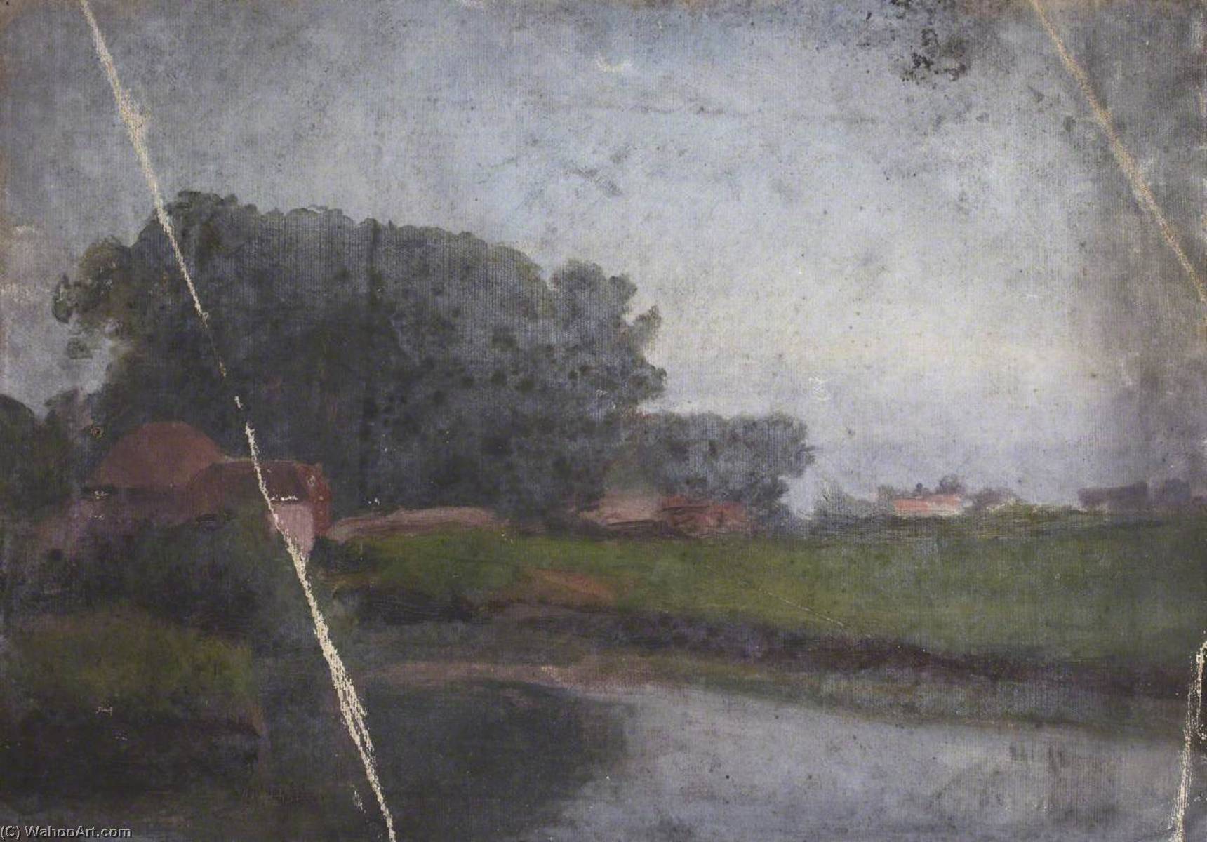 Get Paintings Reproductions Landscape with Buildings by Thomas Stuart ...