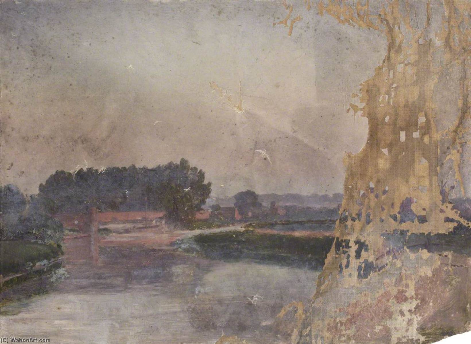 Get Art Reproductions River Landscape by Thomas Stuart Smith (1815-1869 ...