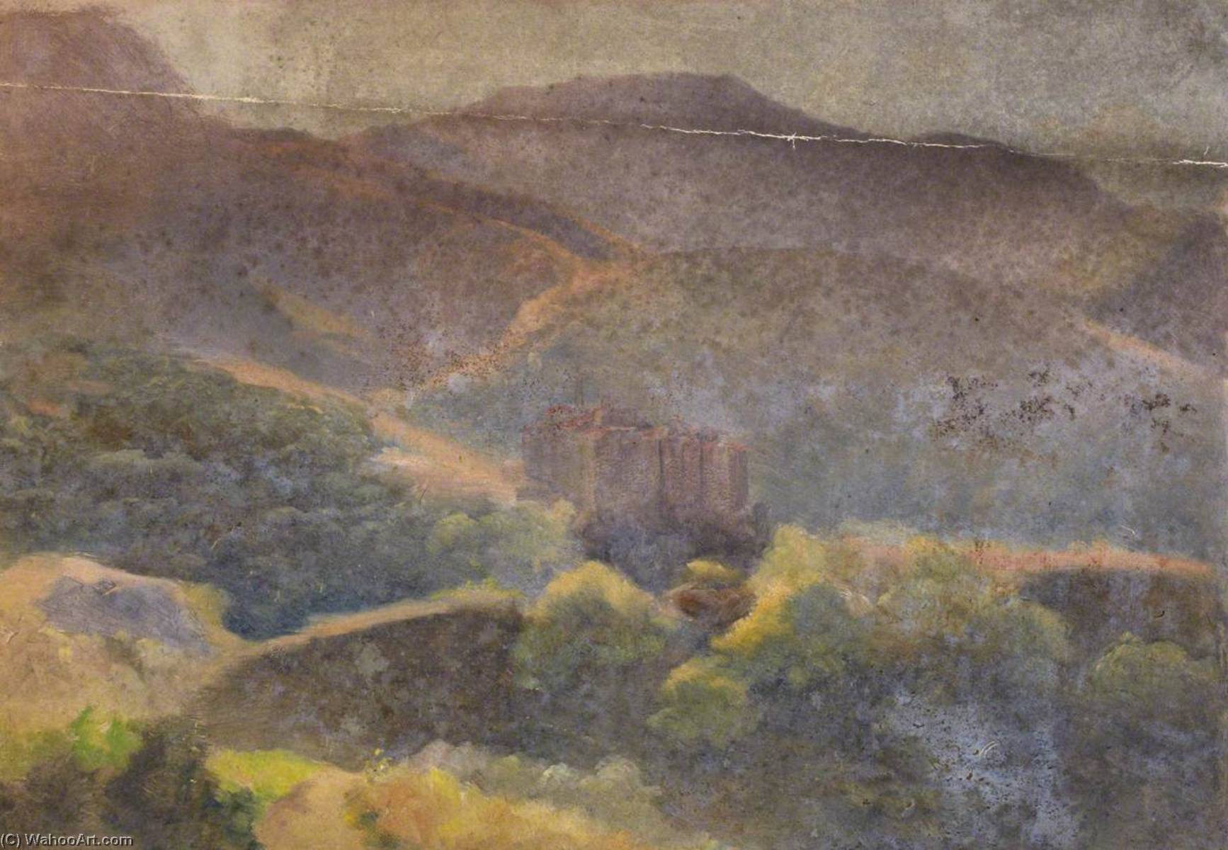 Artwork Replica Ruins in a Landscape by Thomas Stuart Smith (1815-1869 ...