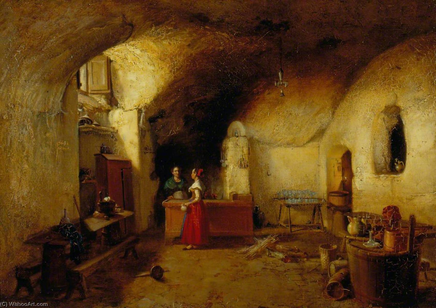 Get Art Reproductions Roman Wine Cellar by Thomas Stuart Smith (1815 ...
