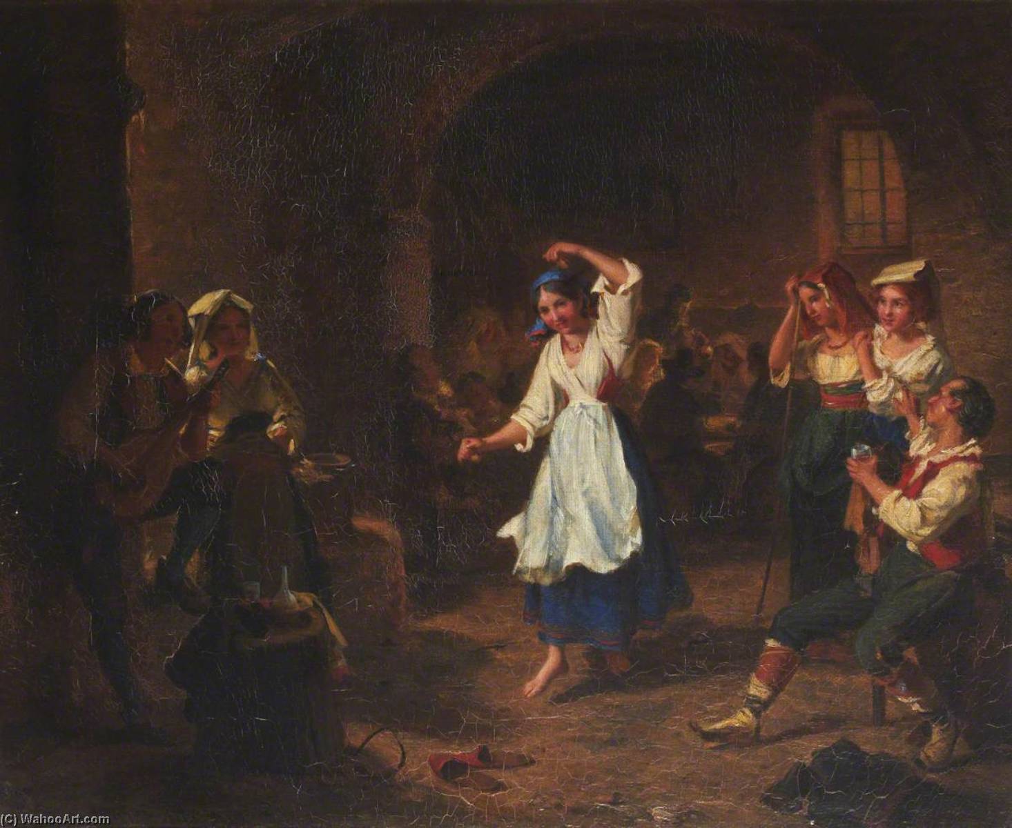 Get Paintings Reproductions Dancing Girl by Thomas Stuart Smith (1815-1869) | ArtsDot.com