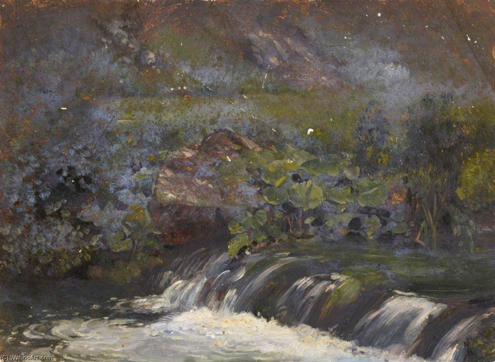 Obter Reproduções De Belas Artes Cachoeira com folhas por Thomas Stuart ...