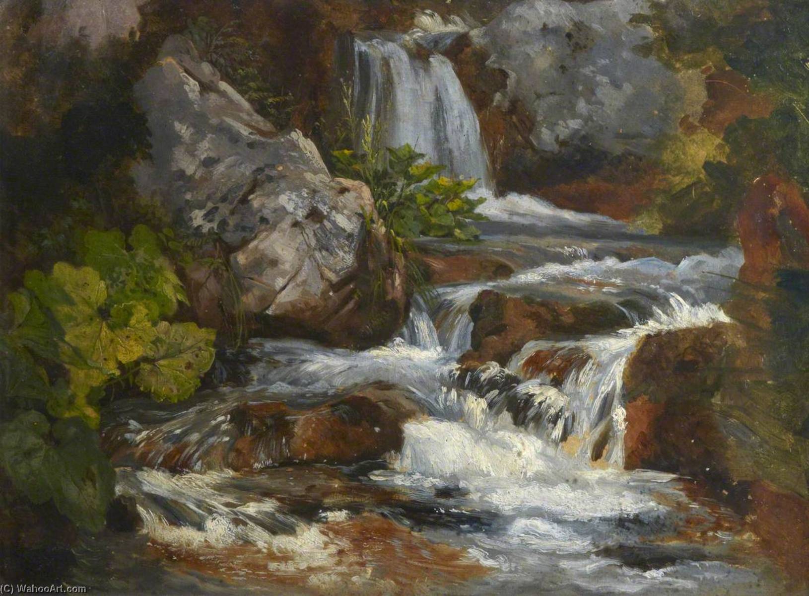 Artwork Replica Mountain Torrent by Thomas Stuart Smith (1815-1869 ...