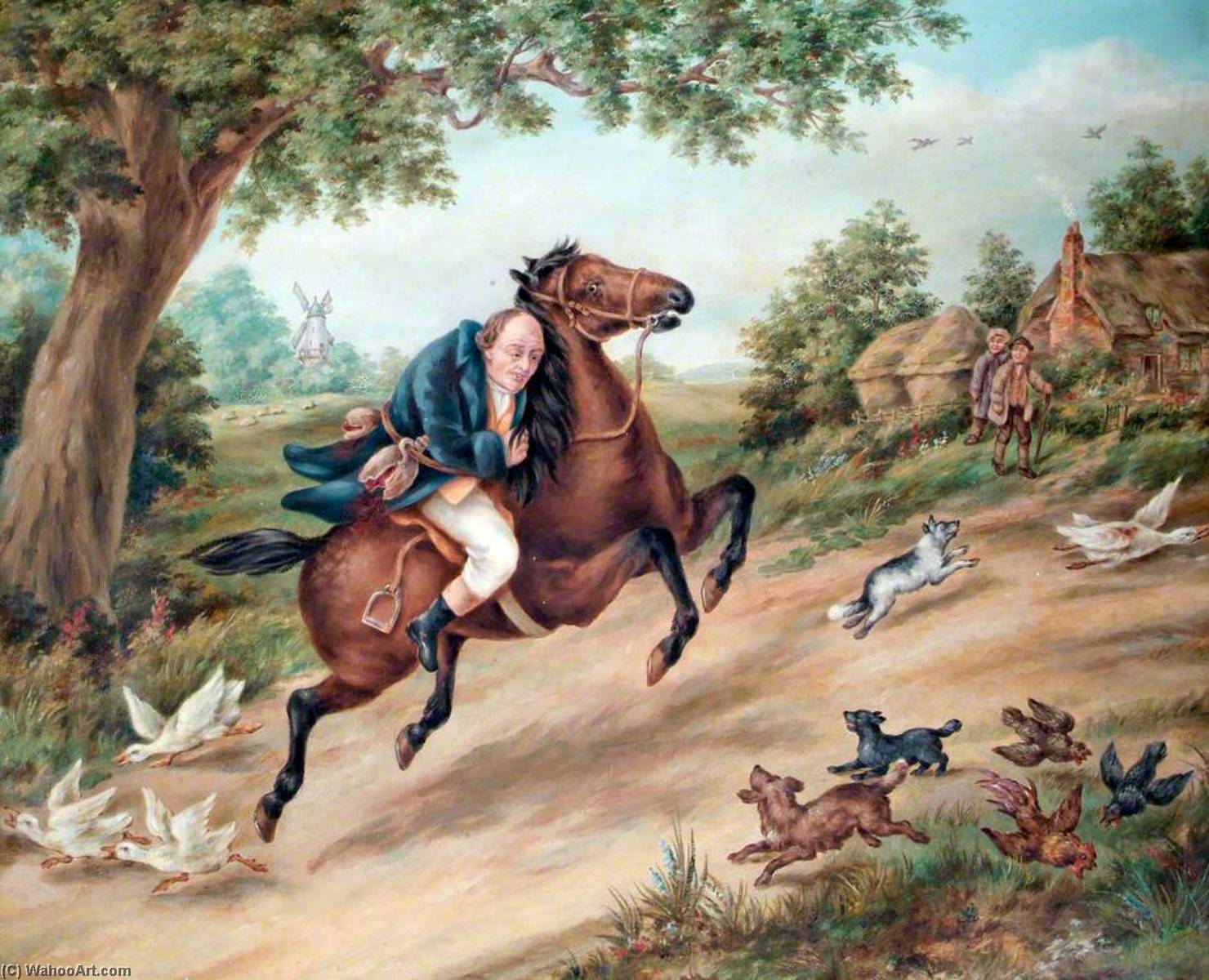 Purchase Oil Painting Replica Away Went Gilpin by William Samuel Wright ...