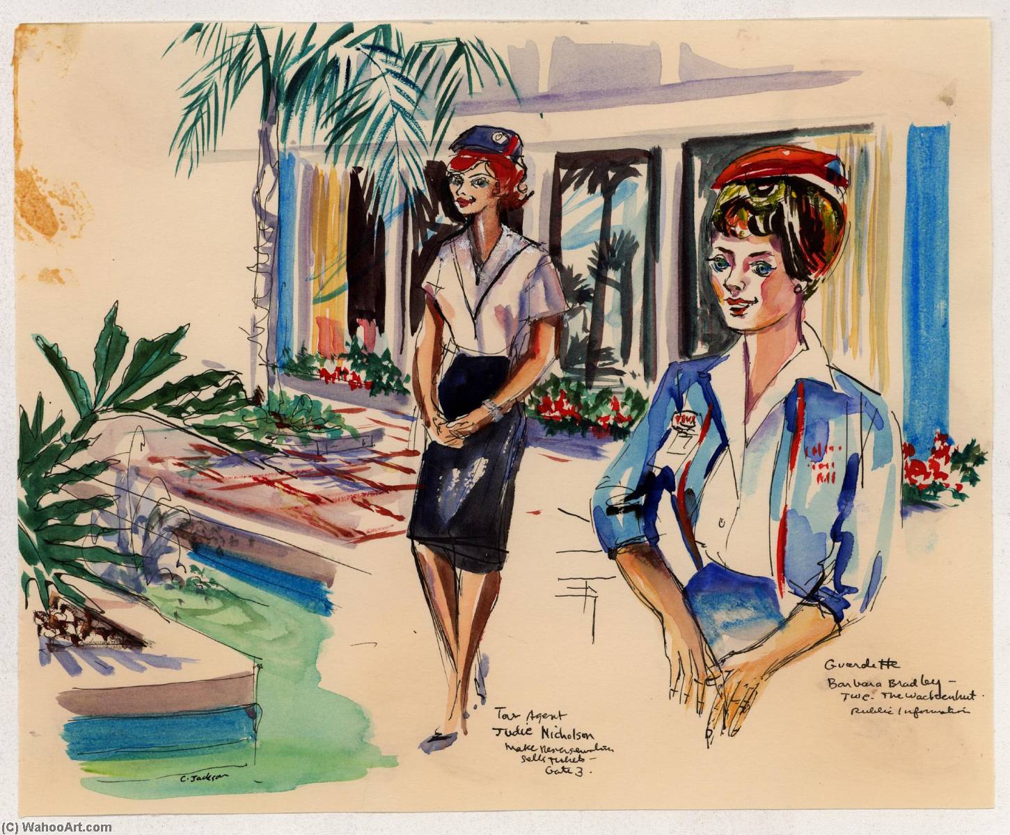 Tour Agent and Guardette by Chrystal Jackson (1923-2016) Chrystal ...