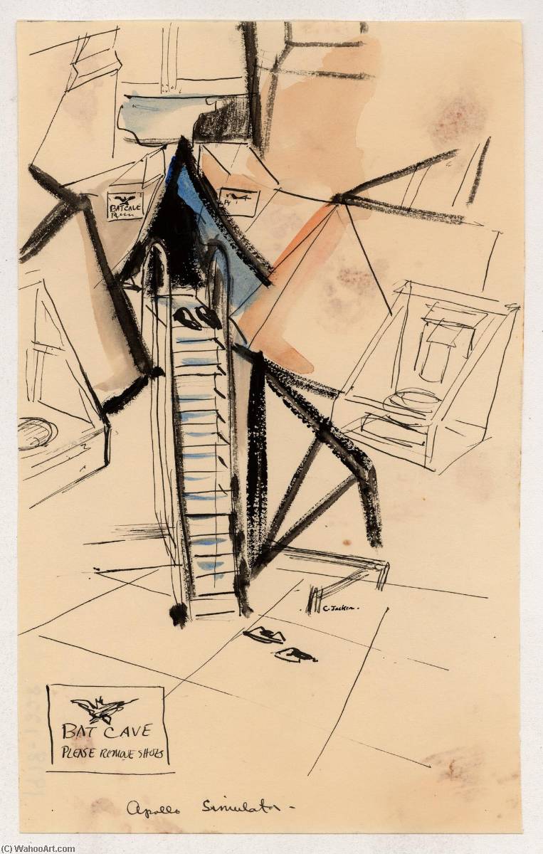 Bat Cave by Chrystal Jackson (1923-2016) Chrystal Jackson | ArtsDot.com