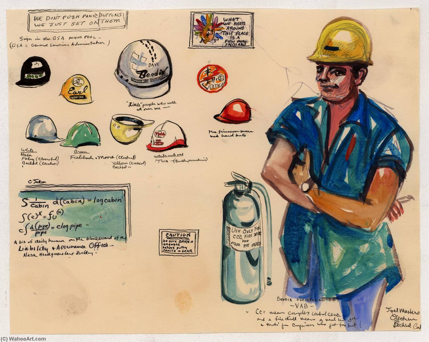 Hats and Humorous Signs by Chrystal Jackson (1923-2016) Chrystal ...