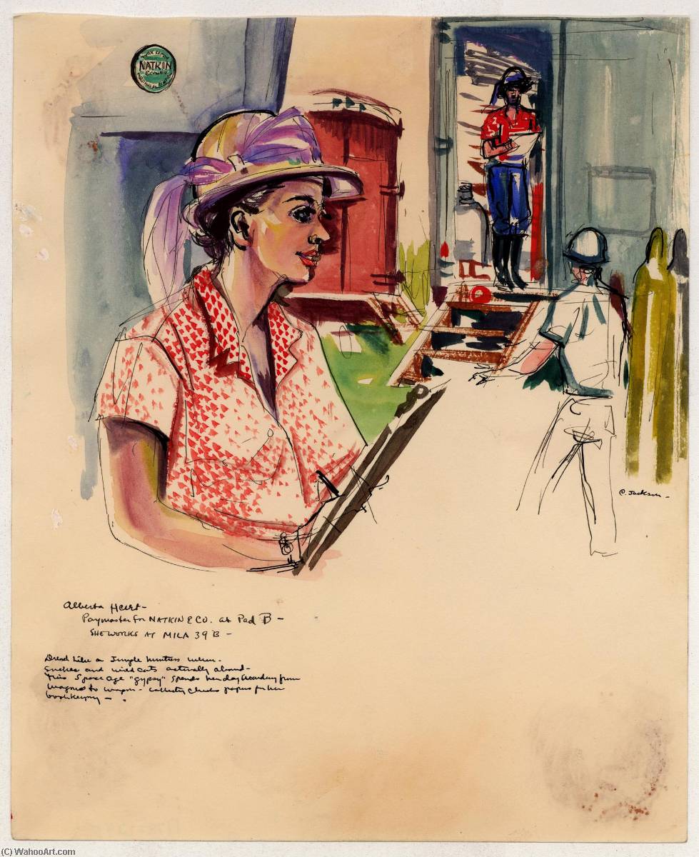 Female Paymaster by Chrystal Jackson (1923-2016) Chrystal Jackson ...