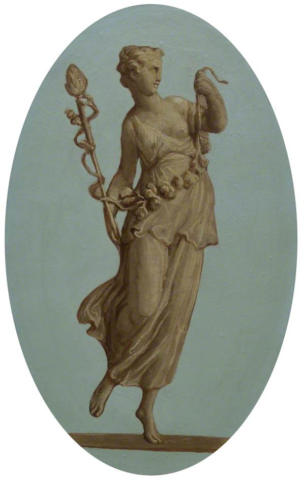 Oil Painting Replica Bacchantes (6 of 6 ovals), 1773 by Antonio Zucchi ...
