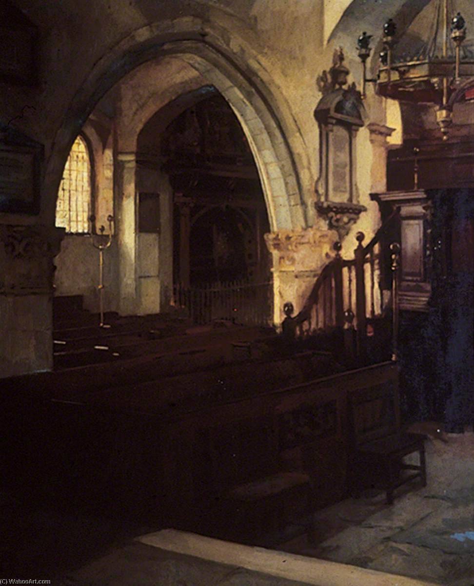 Artwork Replica Old Chelsea Church, London, 1922 by Milly Childers ...