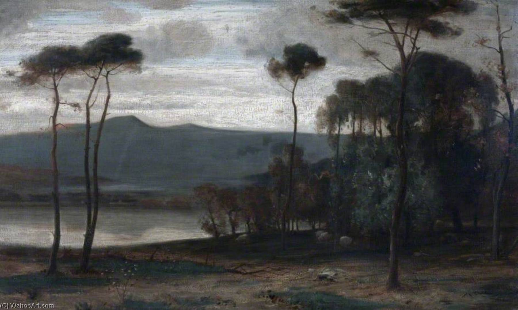 Order Artwork Replica Mountain Landscape with a Lake by James Coutts ...