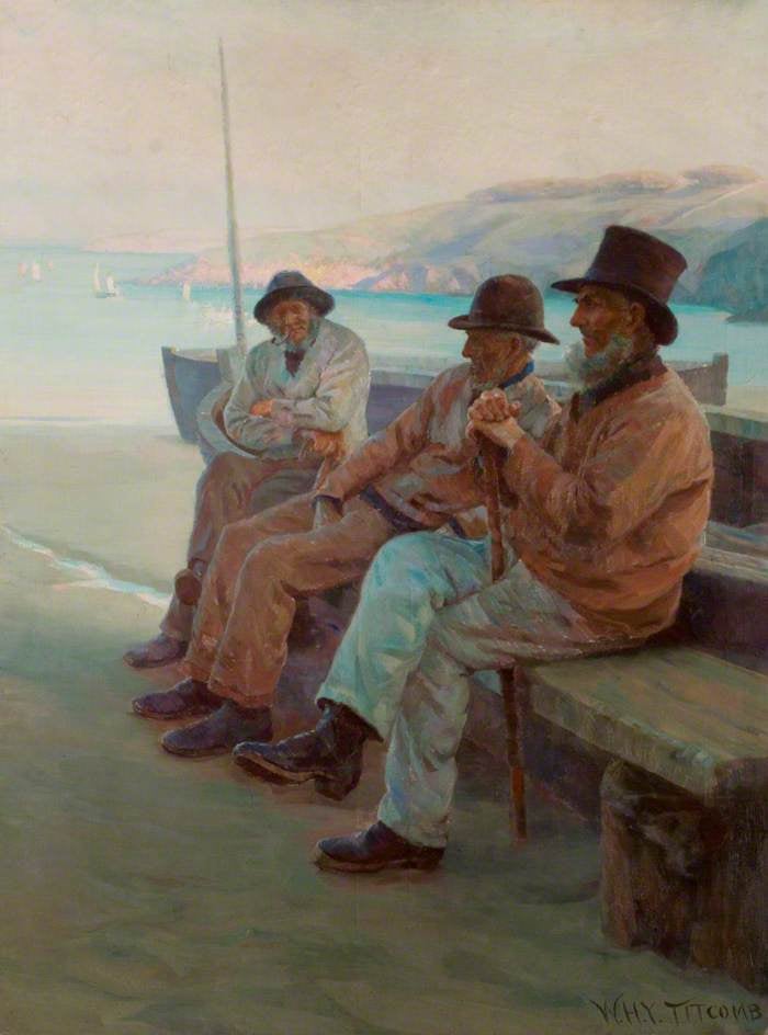 Reproductions D'art Les vieux chiens de mer, 1891 de William Holt Yates ...
