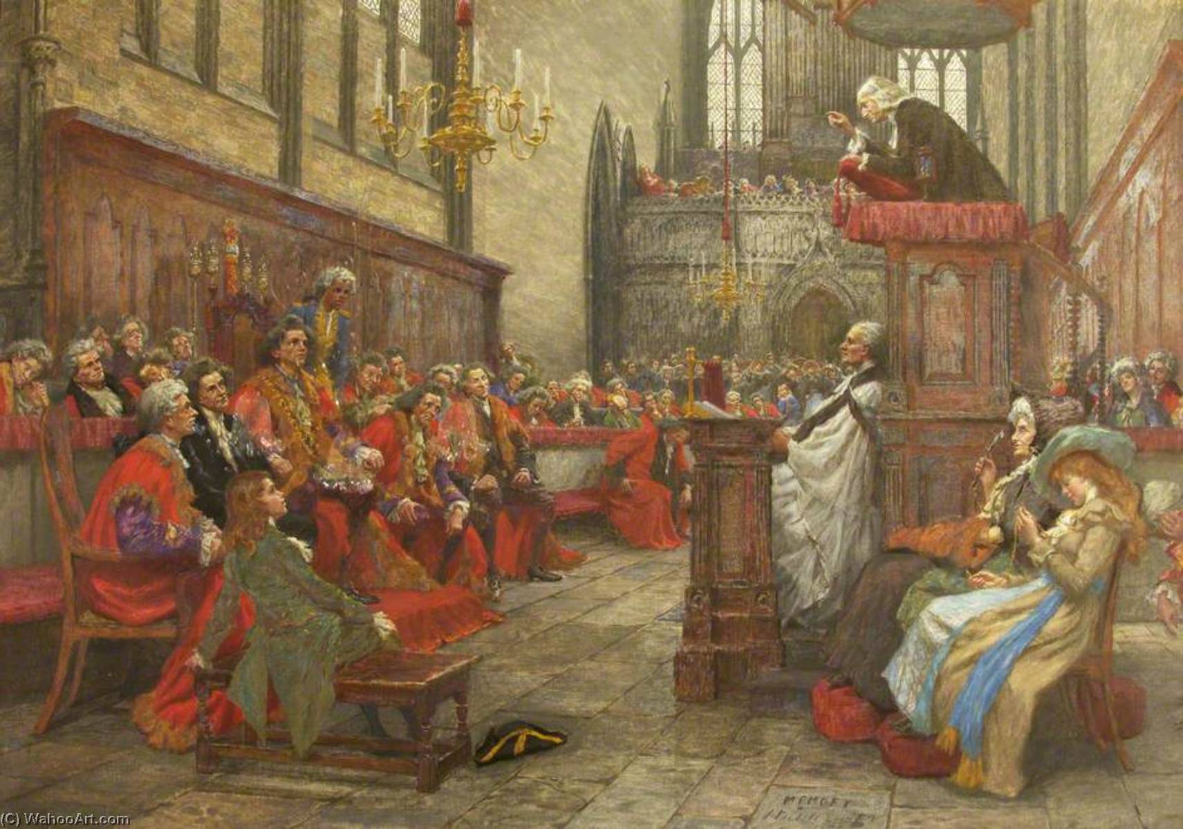 Order Artwork Replica John Wesley Preaching before the Mayor and ...