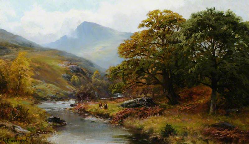 Paintings Reproductions Great End from Borrowdale, Cumbria, 1904 by ...