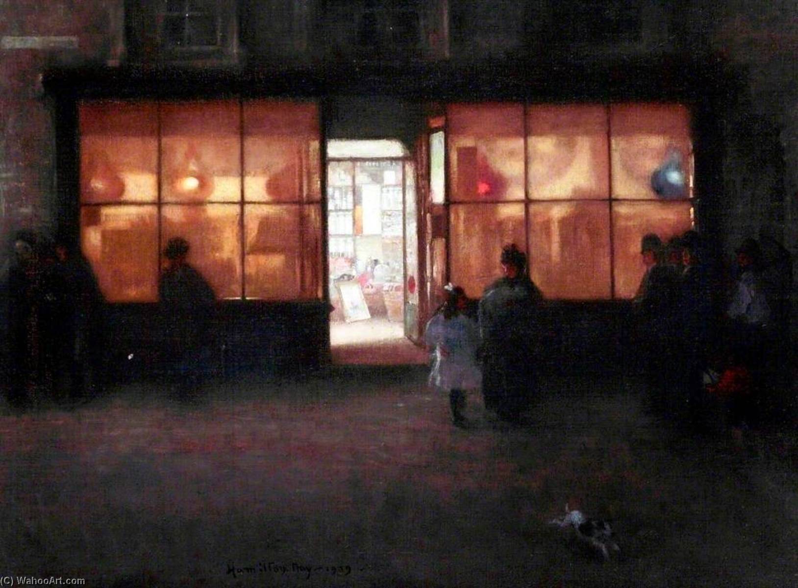 Get Paintings Reproductions The Golden Blinds, 1909 by James Hamilton ...