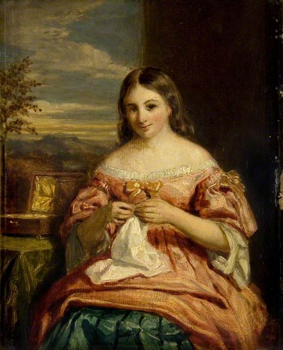 Artwork Replica The Young Seamstress by John Graham Gilbert (1794-1866 ...