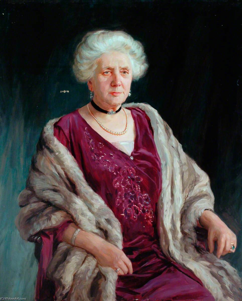 Paintings Reproductions Lady Hill, 1926 by Fred Stead (1863-1940 ...