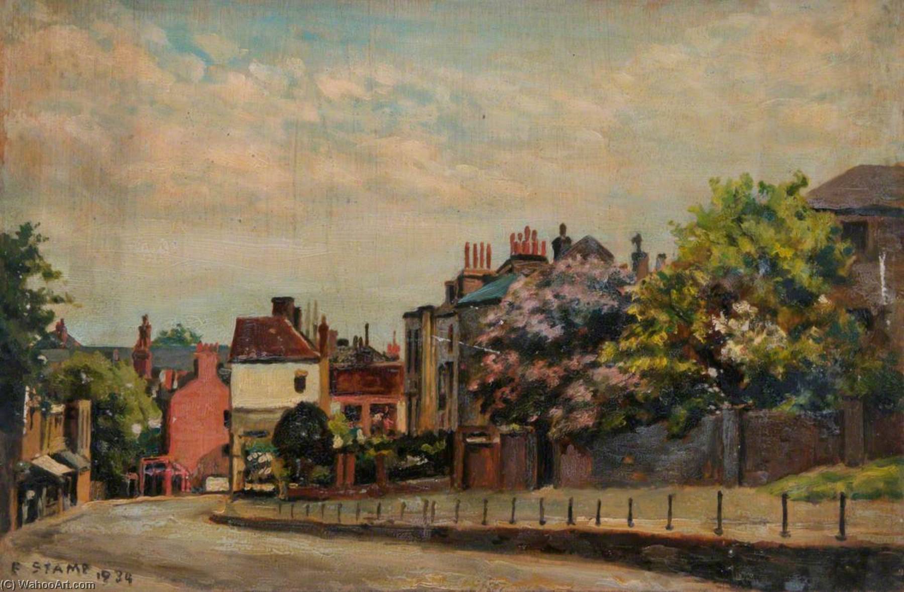 Art Reproductions Old Houses, Heath Street, 1934 by Ernest Stamp (1869 ...