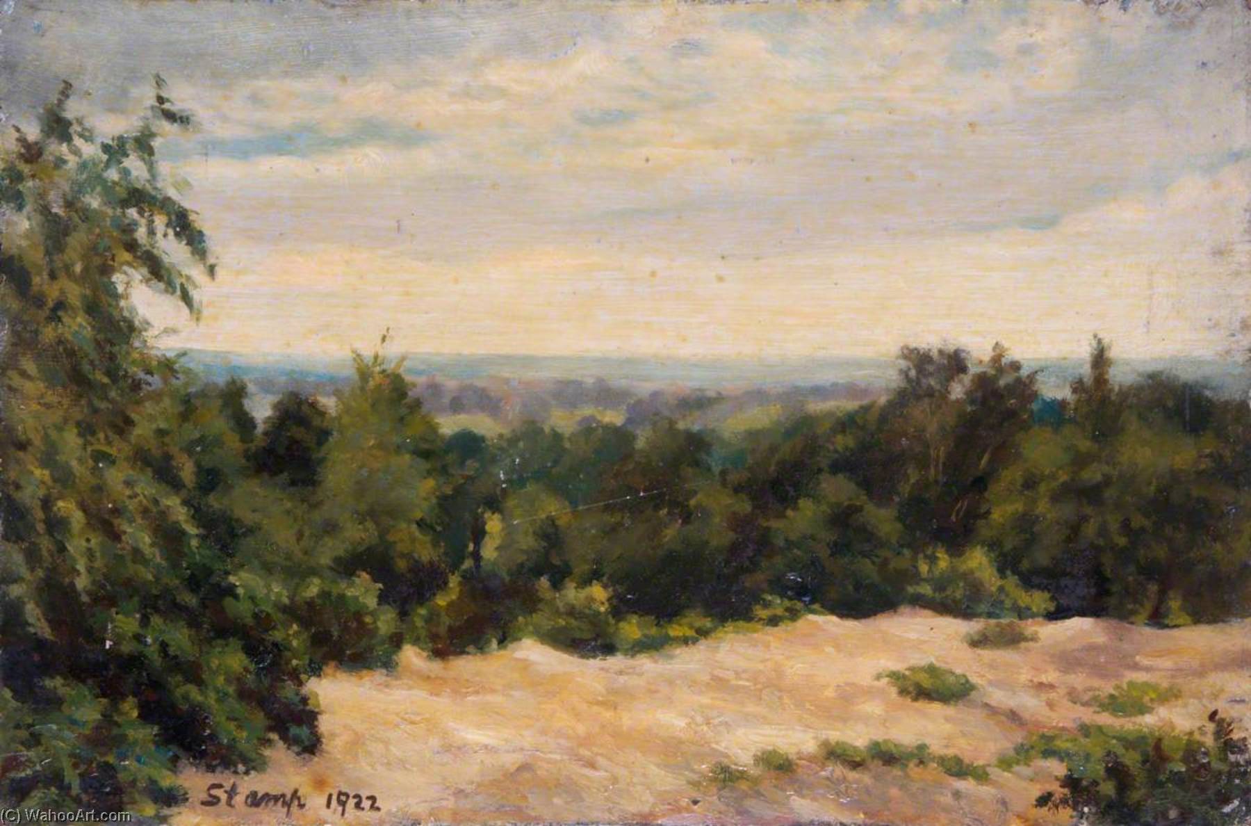 Get Art Reproductions Hampstead Heath, Looking towards London, 1922 by ...