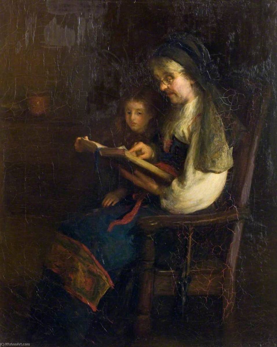 Get Paintings Reproductions The Lesson by George Paul Chalmers (1833 ...