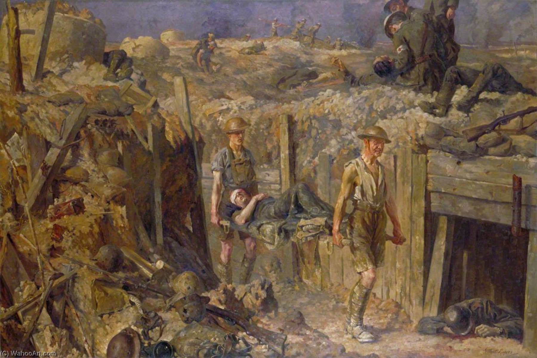 Get Art Reproductions The Royal Army Medical Corps at Messines during ...