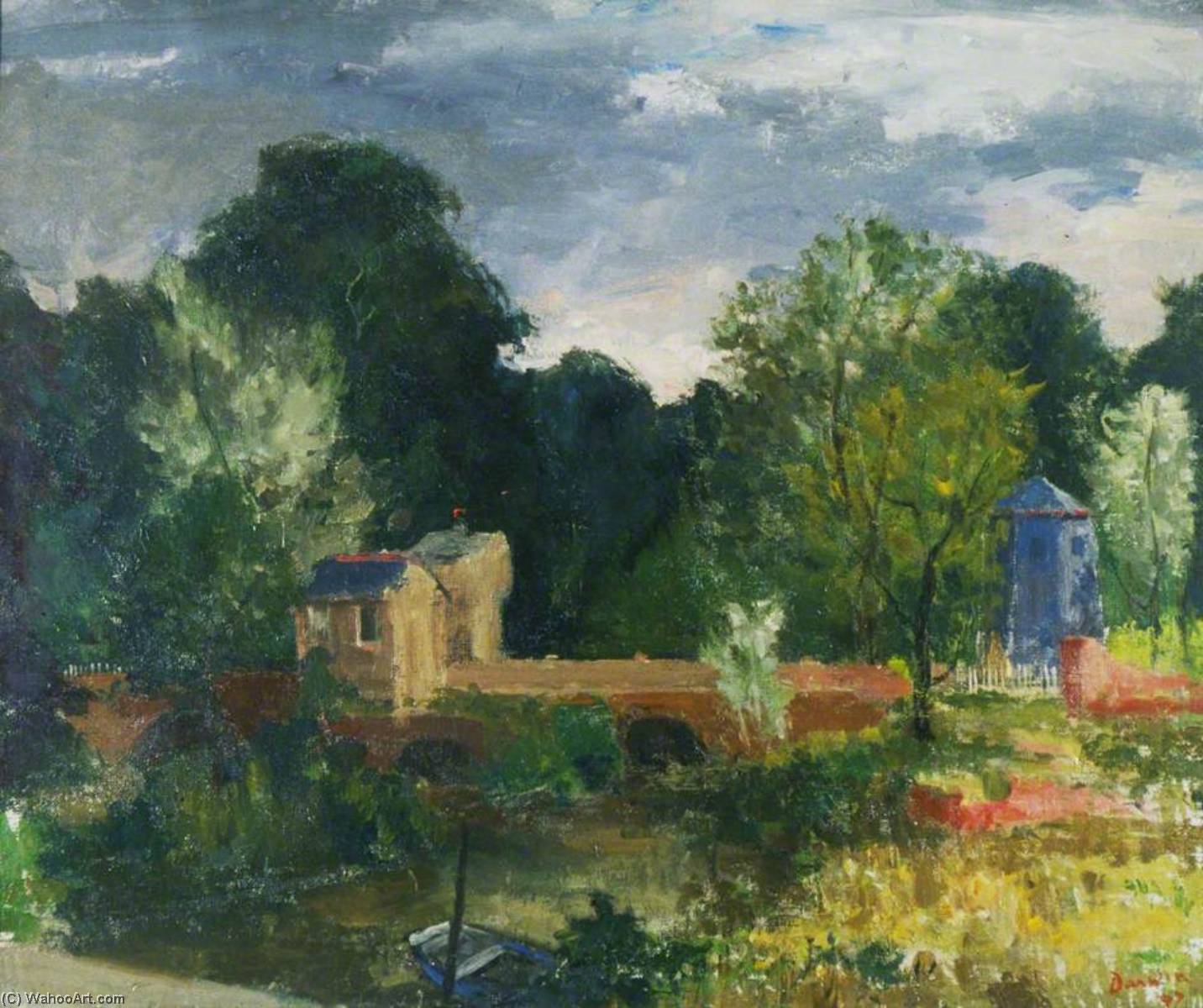 Purchase Oil Painting Replica Barcombe Mills, Sussex, 1947 by Robin ...