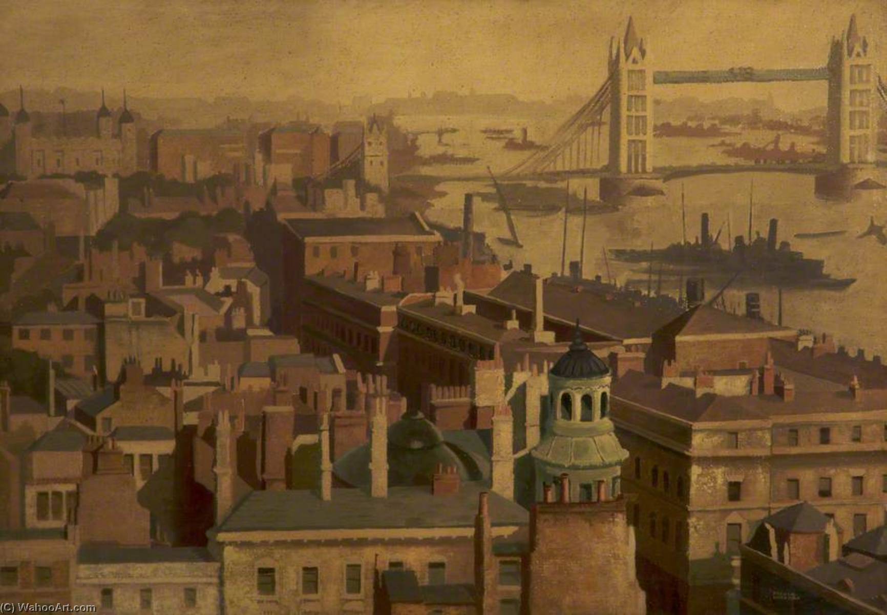 Order Artwork Replica Tower Bridge, London by Harold Workman (Inspired ...