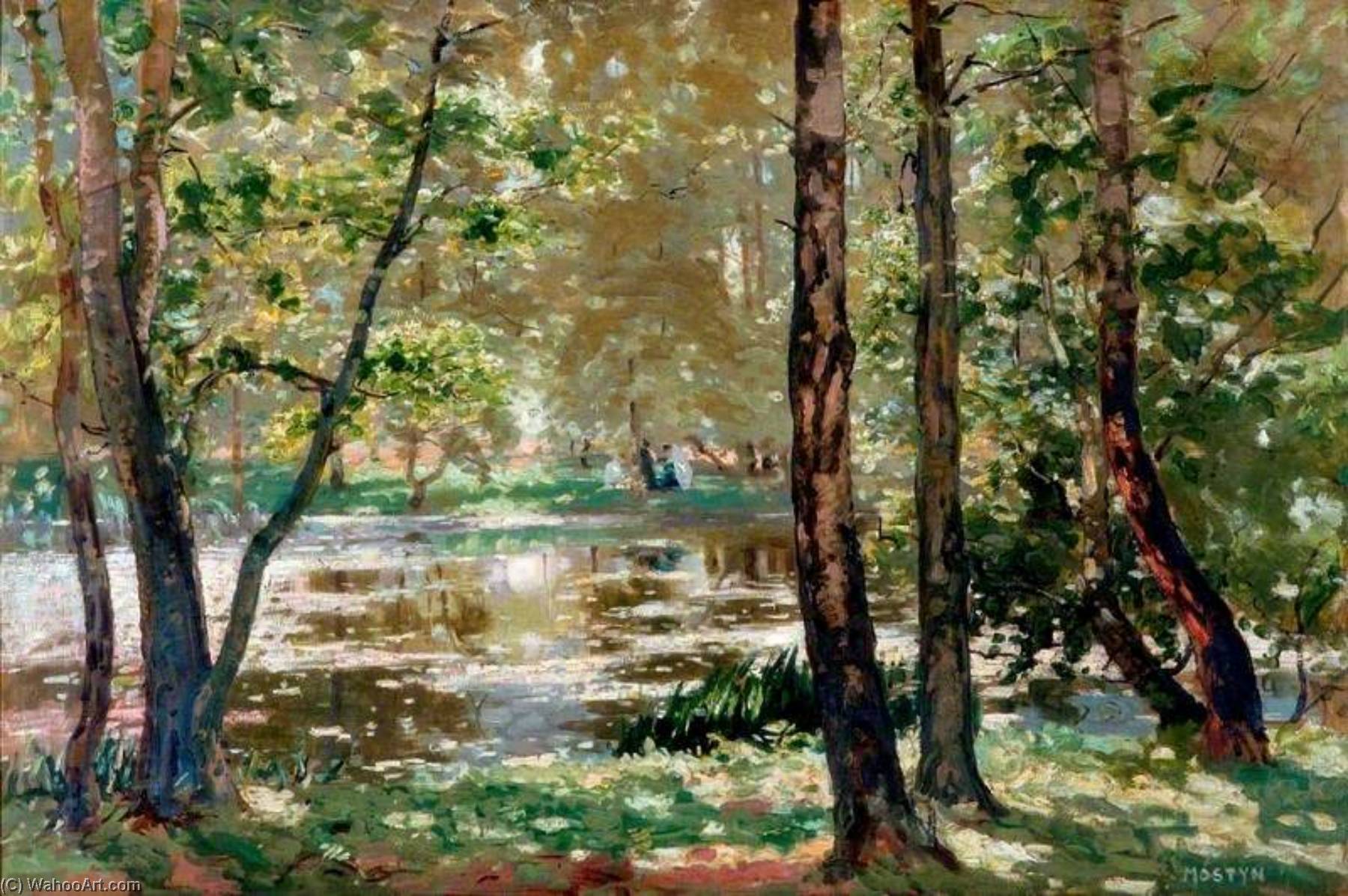 Art Reproductions Sunlight, Burnham Beeches, 1910 by Thomas Edwin ...
