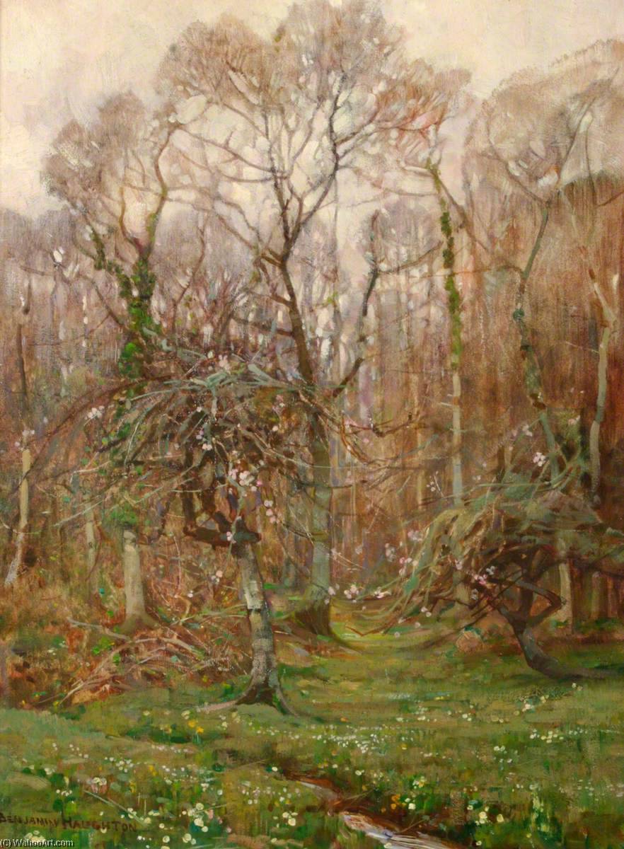Art Reproductions Deserted Orchard, 1912 by Benjamin Haughton (1865 ...