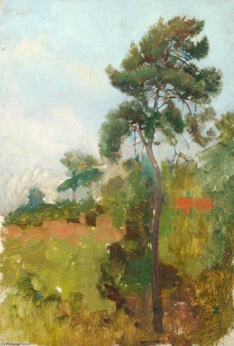 Buy Museum Art Reproductions Italianate Landscape by Benjamin Haughton ...