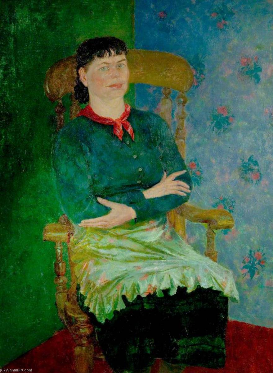 Oil Painting Replica The Painter`s Wife, 1955 by James Fitton (Inspired ...