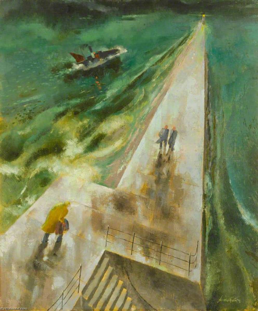 Museum Art Reproductions The Breakwater by James Fitton (Inspired By ...