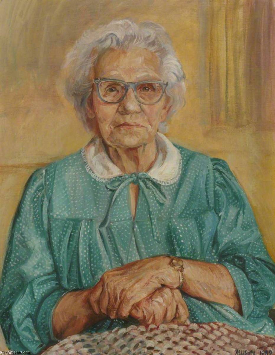 Cissy, Aged 92, 1989 by Jane Allison Jane Allison | ArtsDot.com