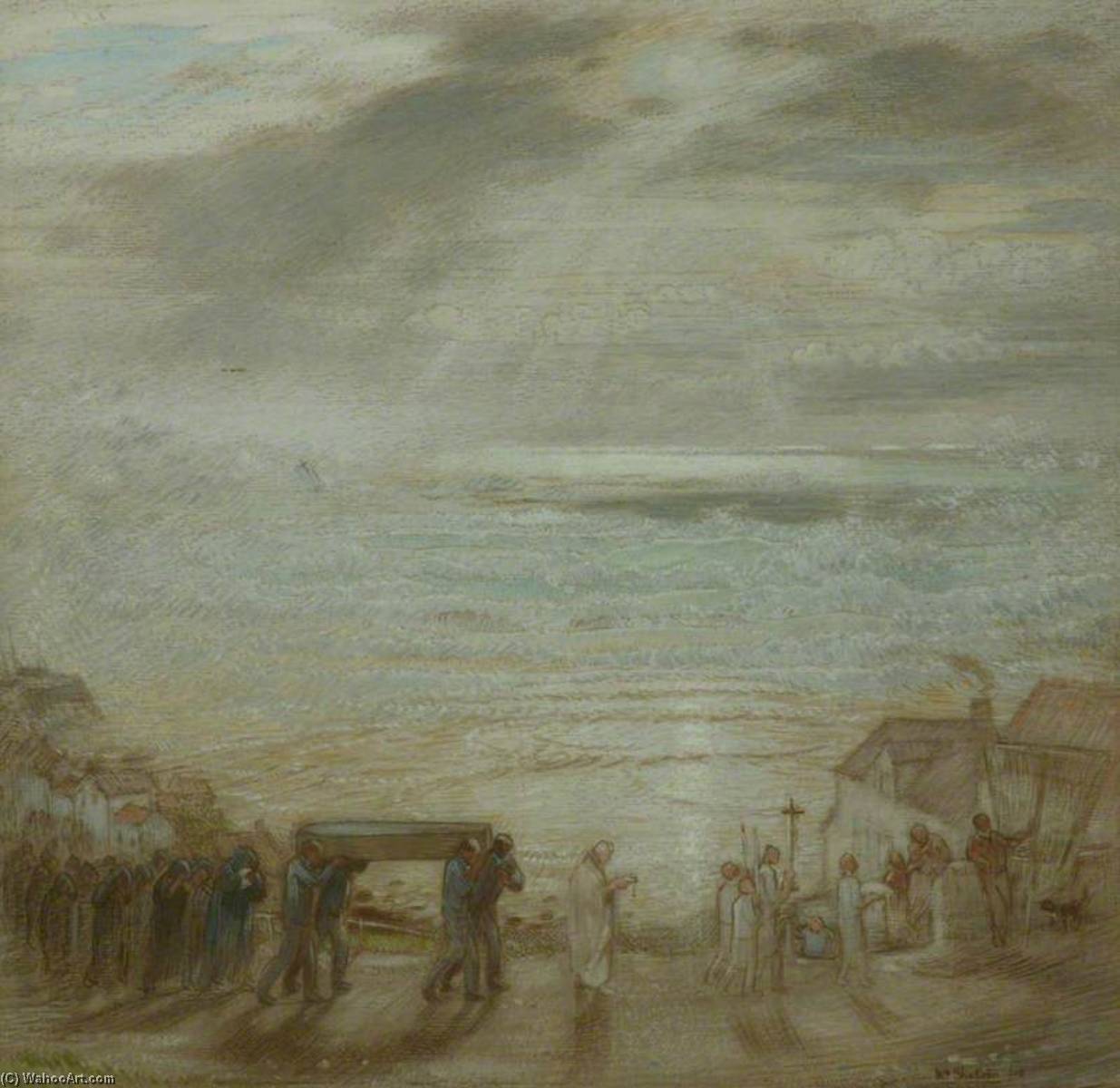 Paintings Reproductions The Sailor`s Funeral, 1925 by William ...