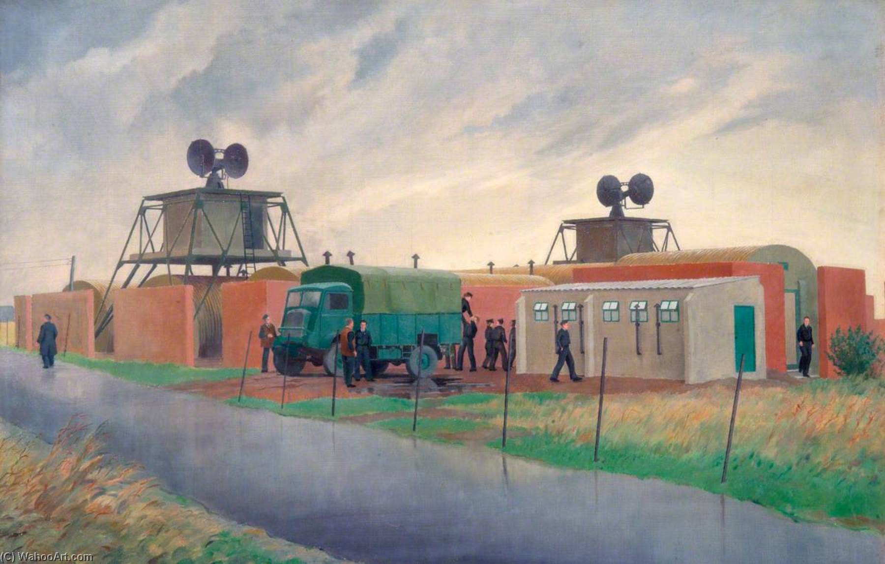 Get Art Reproductions An `OBOE 9000` Ground Radar Station, 1946 by ...