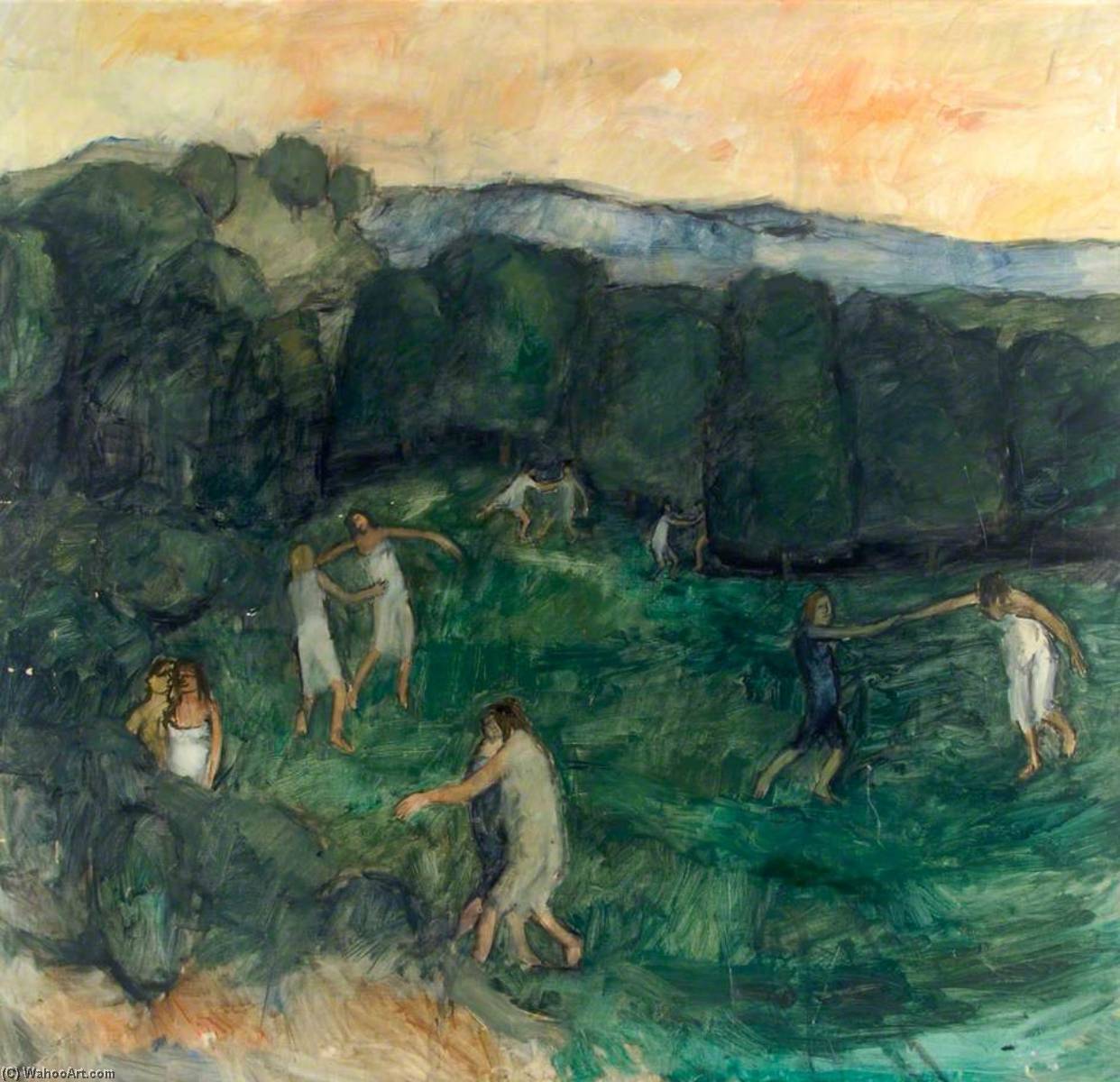 Dancing Figures in a Landscape by Anthony Fry (1927-2016) Anthony Fry ...