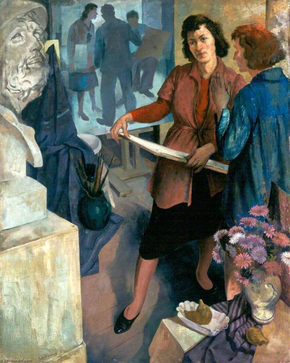 Museum Art Reproductions Art Students Preparing a Still Life, 1940 by ...